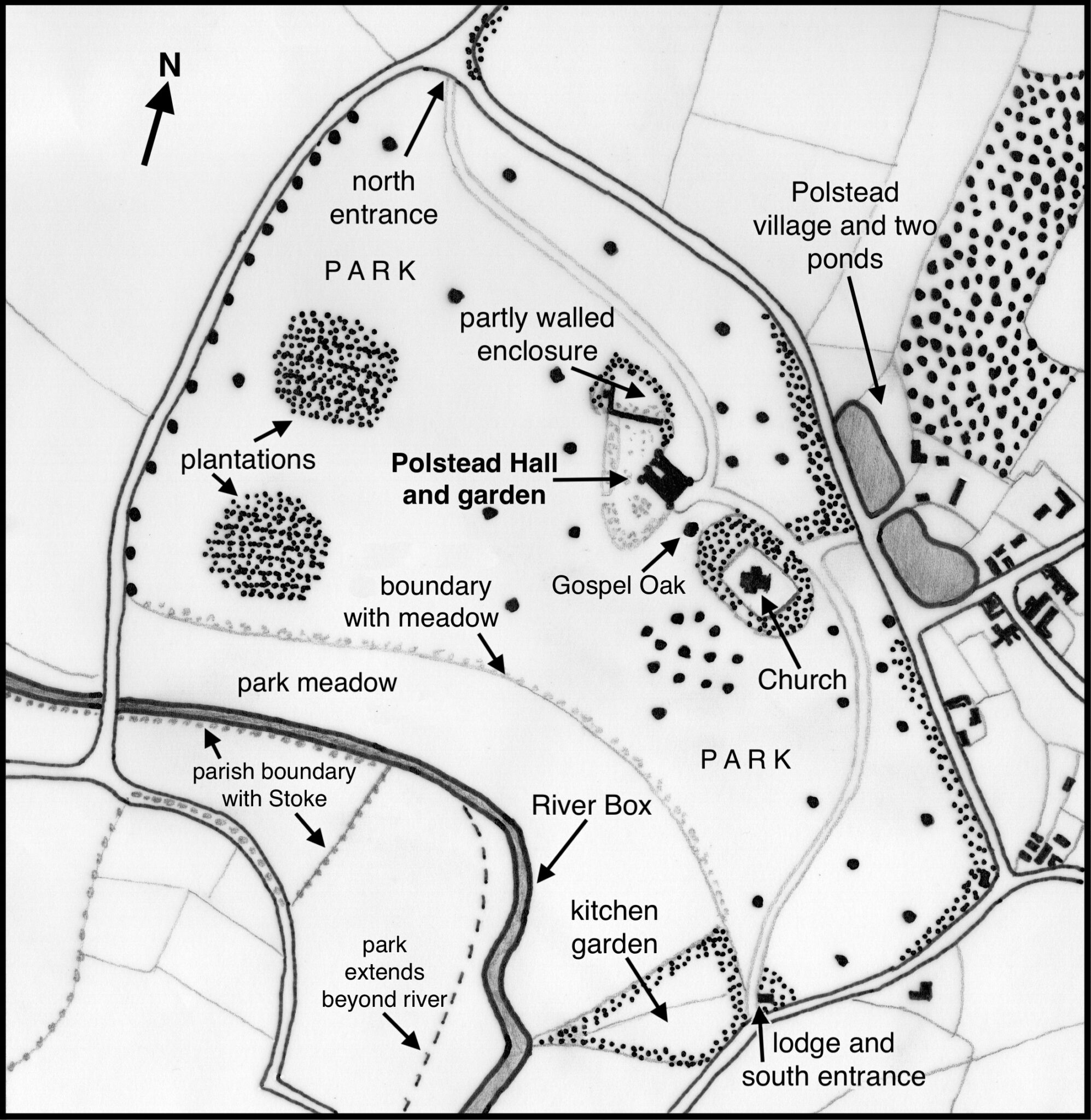 Polstead Hall | Suffolk's Historic Gardens & Parks Inventory