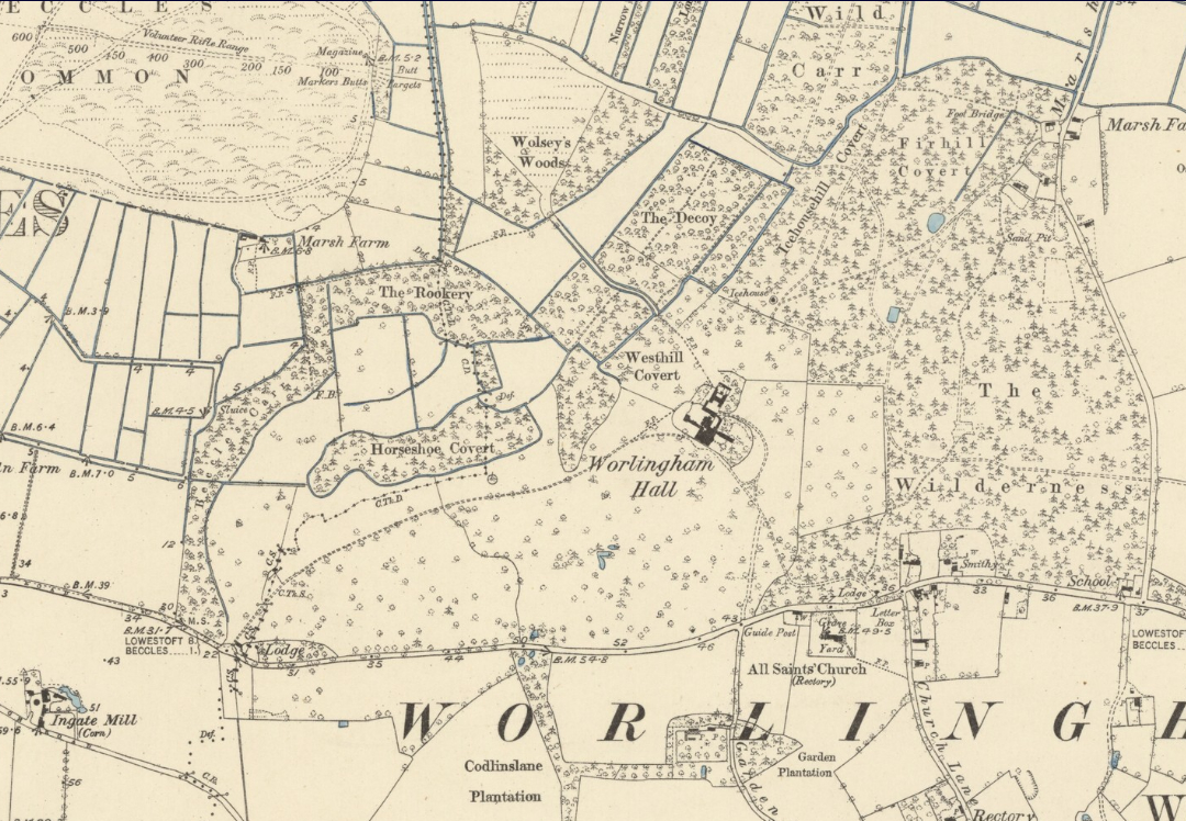 Worlingham Hall | Suffolk's Historic Gardens & Parks Inventory