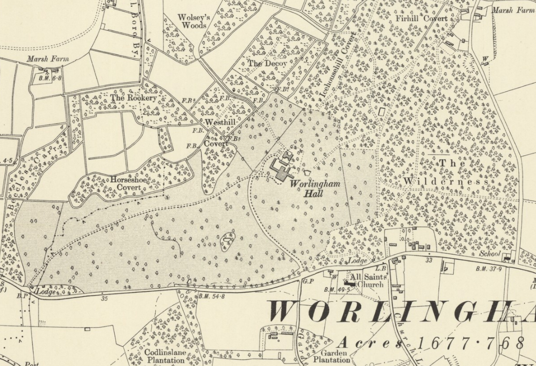 Worlingham Hall | Suffolk's Historic Gardens & Parks Inventory